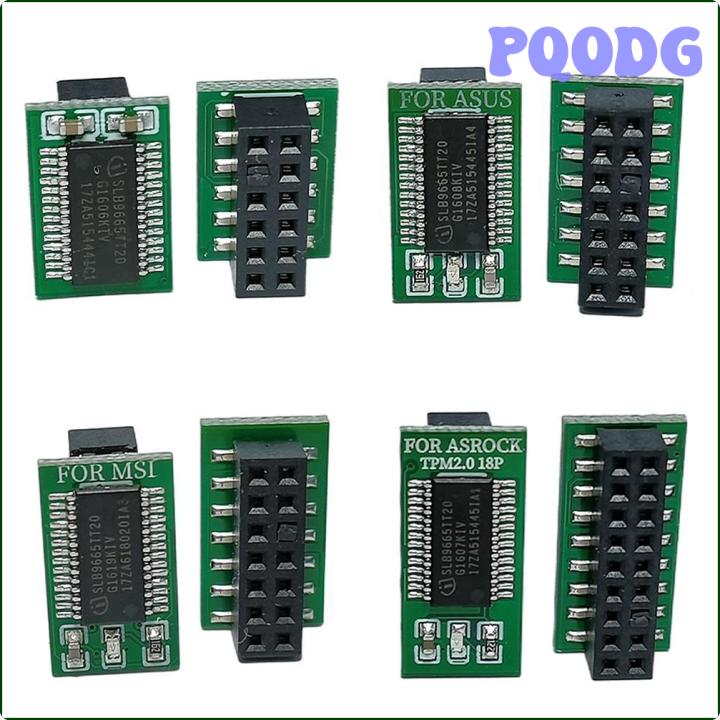 PQODG Tpm Module 12 14 18 20 Pin LPC For ASUS MSI GIGABYTE ASRock ...