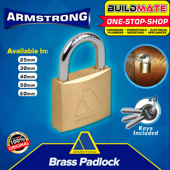 ARMSTRONG Brass Padlock Pad Lock SOLD PER PIECE 100% ORIGINAL ...