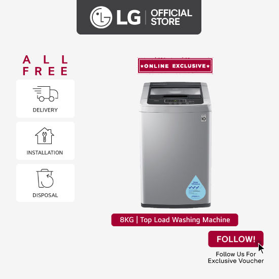 LG T2108VSPM2 8KG Smart Inverter Top Load Washing Machine | Lazada PH