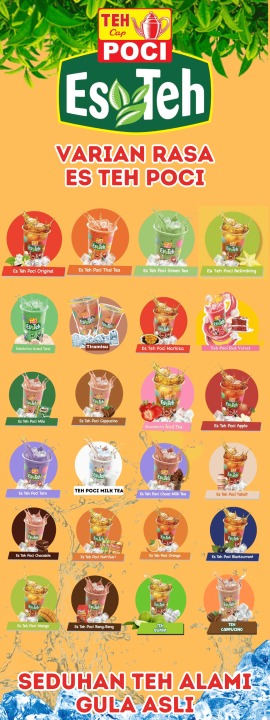 BANNER ES TEH POCI ANEKA RASA/ SPANDUK ES TEH POCI/ X BANNER ES TEH ...