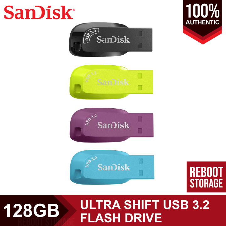 SanDisk Ultra Shift 128GB USB 3.2 Gen 1 Flash Drive SDCZ410-128G ...