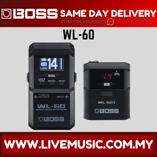 Boss WL-60 - Guitar Wireless System (WL60/WL 60) | Lazada