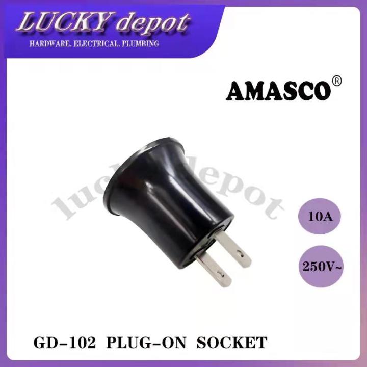 GD-102 E27 PLUG ON SOCKET 3A/250V (AMASCO) | Lazada PH