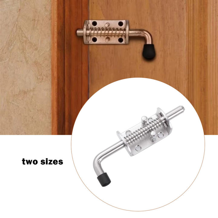 Spring Loaded Hinges 13mm Stainless Steel Heavy Duty Pin Bolt Lock ...
