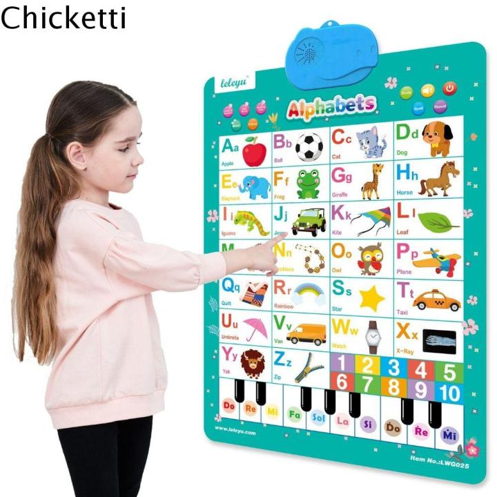 CHICKETTI Electronic Learning Audio Wall Chart English Learning Reading ...