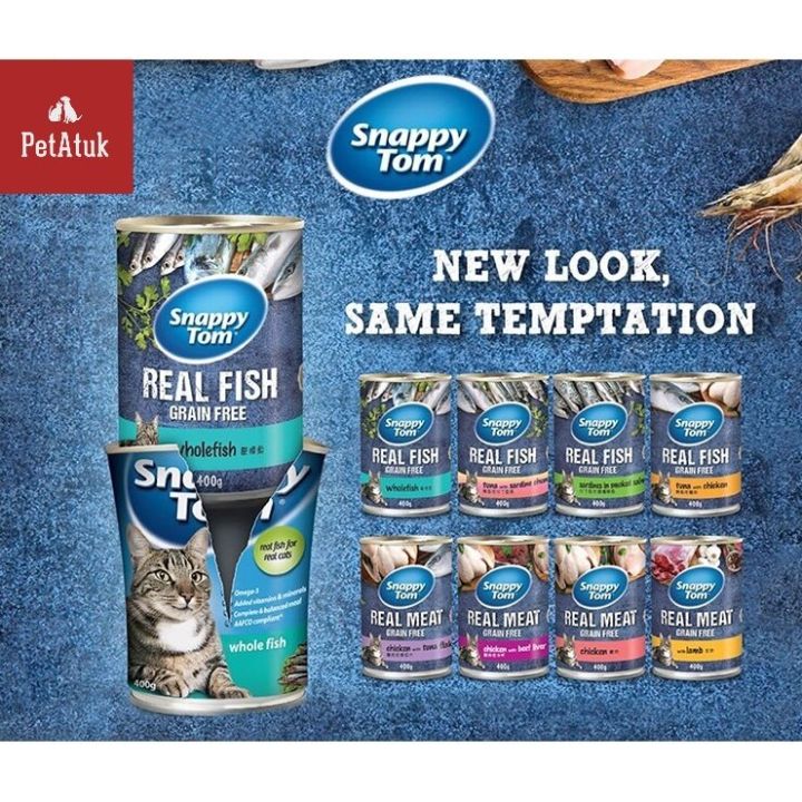 Snappy Tom Canned Food (Cat Wet Food) - 400g / Snappy Tom 400g / | Lazada