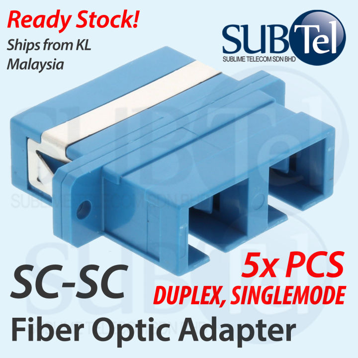 SC-SC Duplex SMF Singlemode Fiber Optic Adapter Coupler for Patch Panel ...