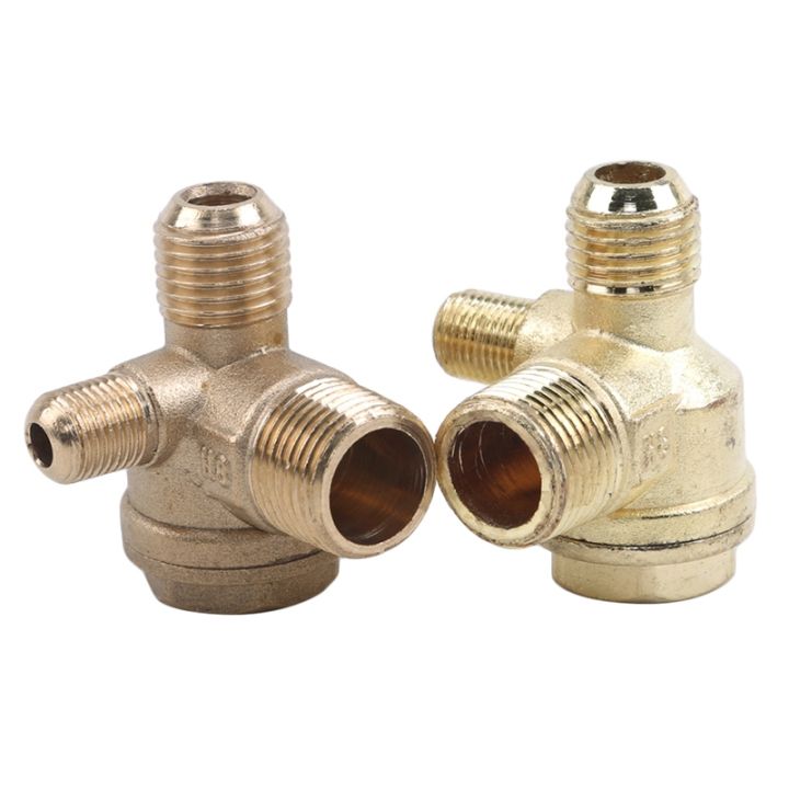 1Pc New 3 Port Check Valve Metal Male Thread Check Valve Connector Tool ...