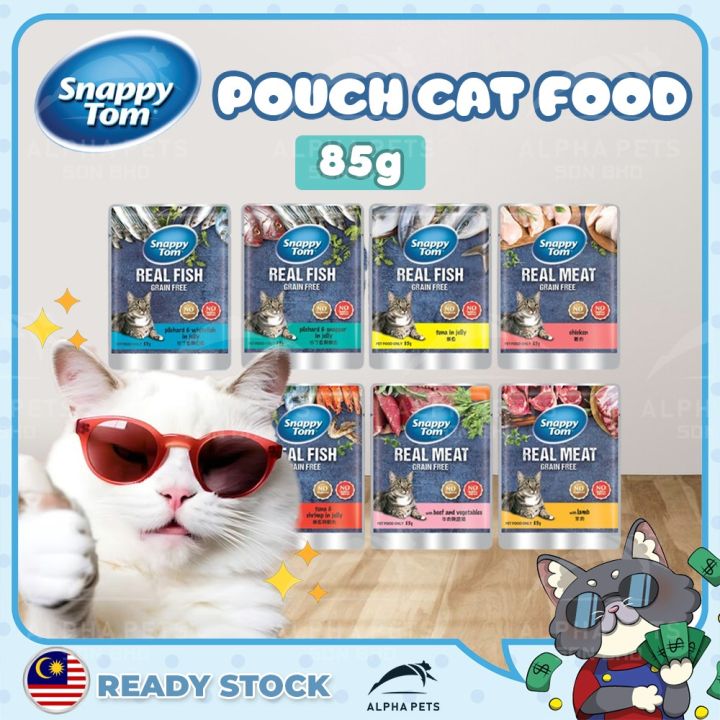 ALPHA PETS PETS Malaysia Snappy Tom 85g Cat Pouch Food Canned Cat Wet ...