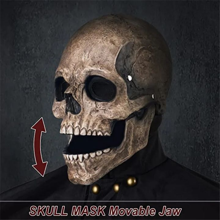 Full Head Skull Mask Carnival Adults Realistc Anonymous Halloween ...