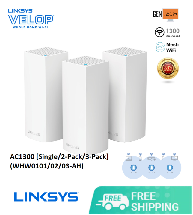 Linksys Velop WHW0101-AH WHW0102-AH WHW0103-AH Junior Intelligent Mesh ... Linksys Velop WHW0101-AH WHW0102-AH WHW0103-AH Junior Intelligent Mesh ...