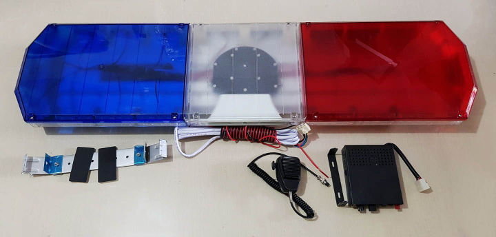 Slim Red and Blue Ambulance Blinker Light With Siren | Lazada PH