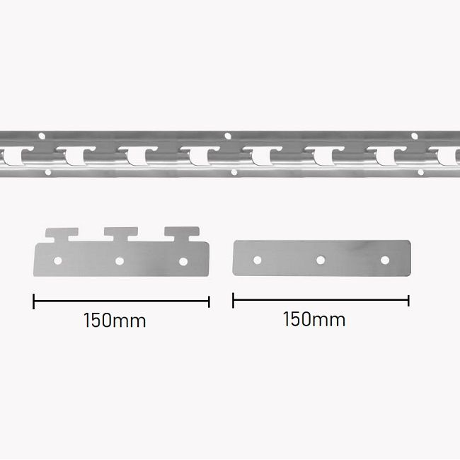 Curtain Strip Hanger for PVC Curtain, 304 Stainless Steel, PVC Curtain ...