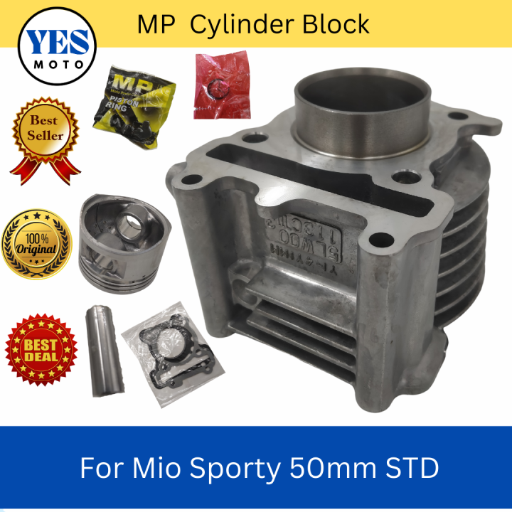 MP 50mm STD Cylinder Block Mio Sporty | Lazada PH