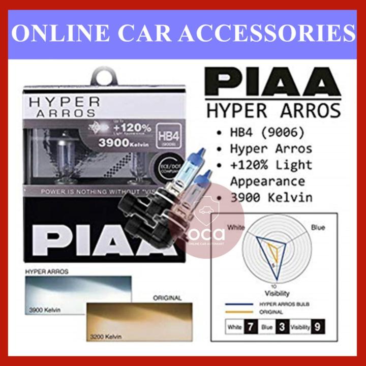 PIAA - HB4(9006) HYPER ARROS 3900K HALOGEN BULB-(MADE IN JAPAN) | Lazada