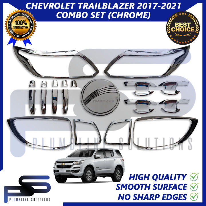 Chevrolet Trailblazer Garnish Set 2017 2018 2019 2020 2021 Black / Chrome Trailblazer ...