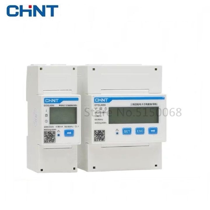 【Hot demand】 Chint Ddsu666 Dtsu666 80a Single Three Phase Modbus Rs485 Bi-Directional Smart ...