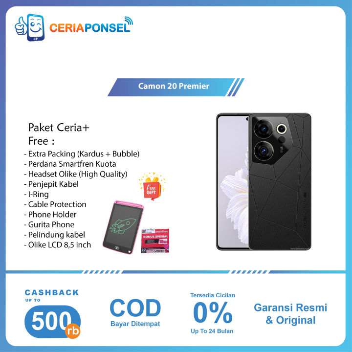 TECNO CAMON 20 PRO 4G 5G Mediatek Dimensity 8050 Garansi Resmi | Lazada ...