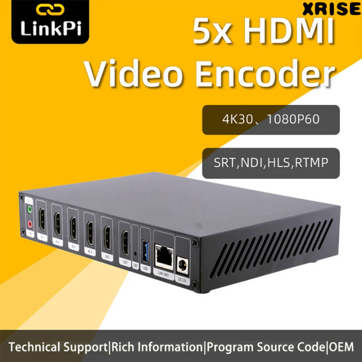New Link Pi Enc5 V2 5 Port Hdmi Encoder 4k Decoder 1080p Ndi Hx Srt