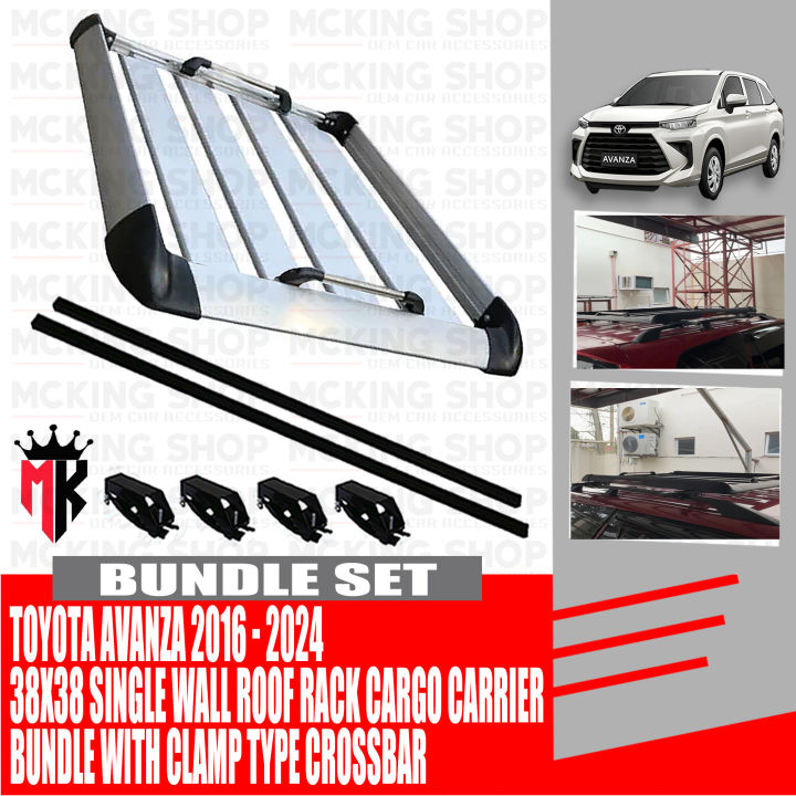 TOYOTA AVANZA 2016-2024 38X38 SINGLE WALL ROOF RACK CARGO CARRIER ...