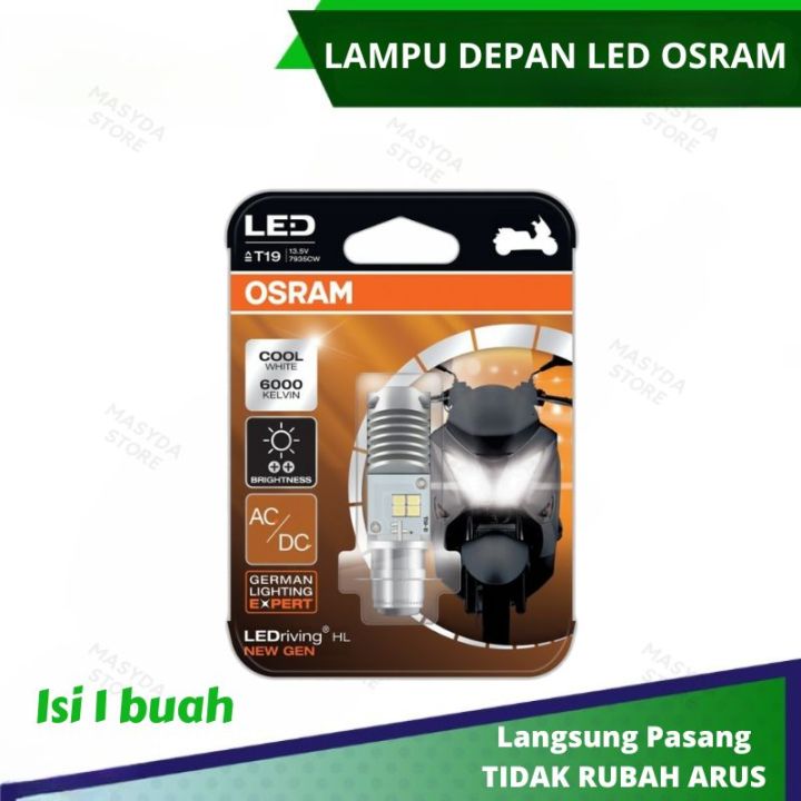 LAMPU DEPAN LED OSRAM REVO FI/REVO ABSOLUTE/REVO AT SOCKET H6 M5 T19 ...