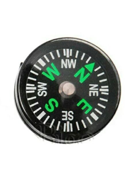 LIQUID-FILLED COMPASS BUTTON FOR CAMPING HIKING SURVIVAL OUTDOOR USE ...