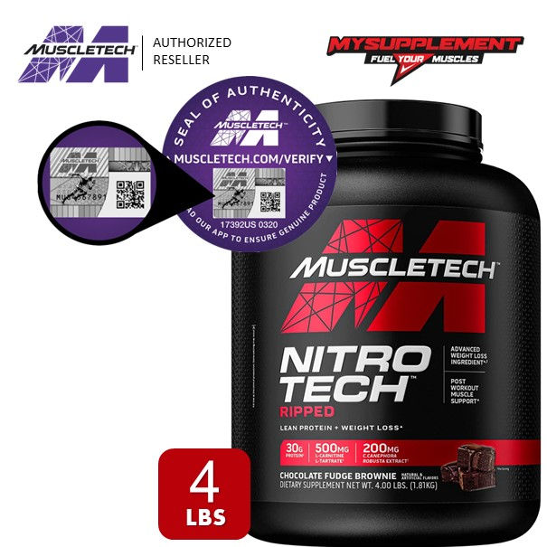 Muscletech Nitrotech Ripped 4lbs nitro tech | Lazada