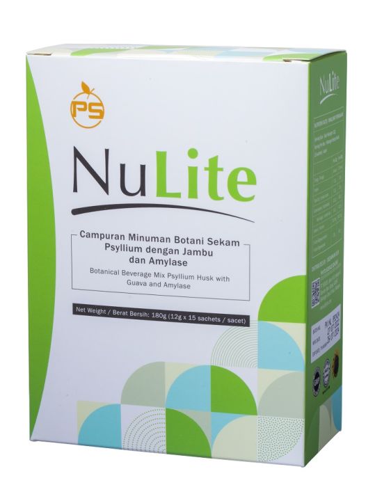 NuLite (Botanical Beverage Mix Psyllium Husk with Guava and Amylase ...