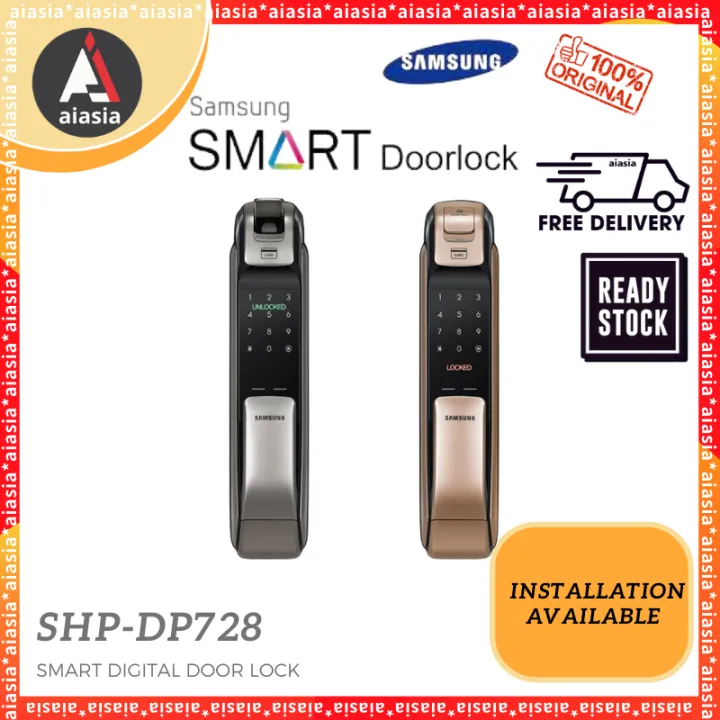 (INSTALLATION AVAILABLE) Samsung SHP DP728 Smart Digital Door Lock | Lazada