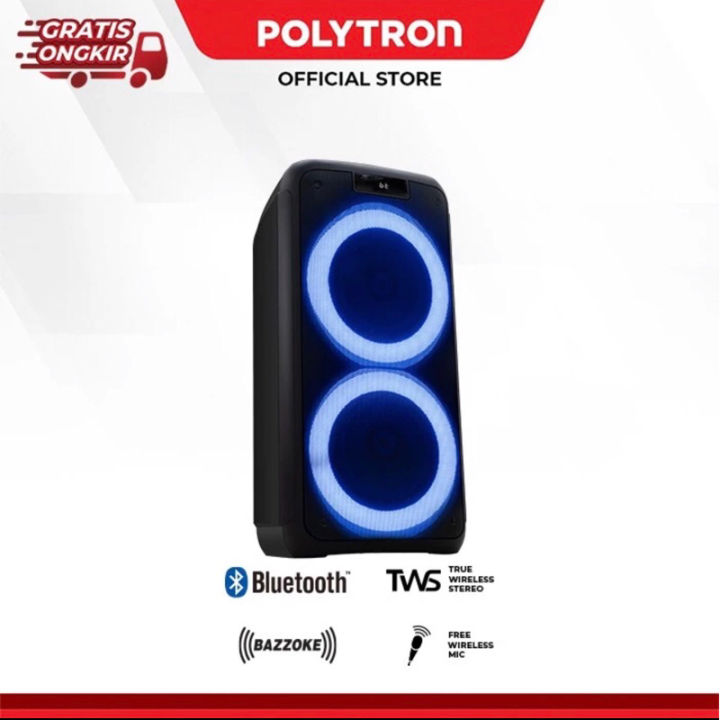 Polytron Party Speaker Karaoke Bluetooth Portable Wireless - PPS 8L22 ...