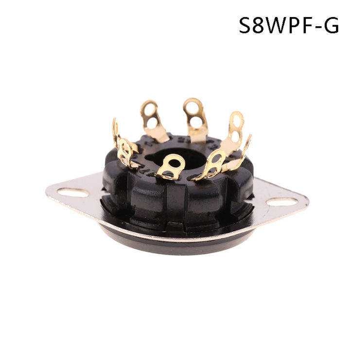 Jacky 1Pc 8Pin Bakelite Tube Socket Base S8WPF Bakelite Gilded For KT88 ...