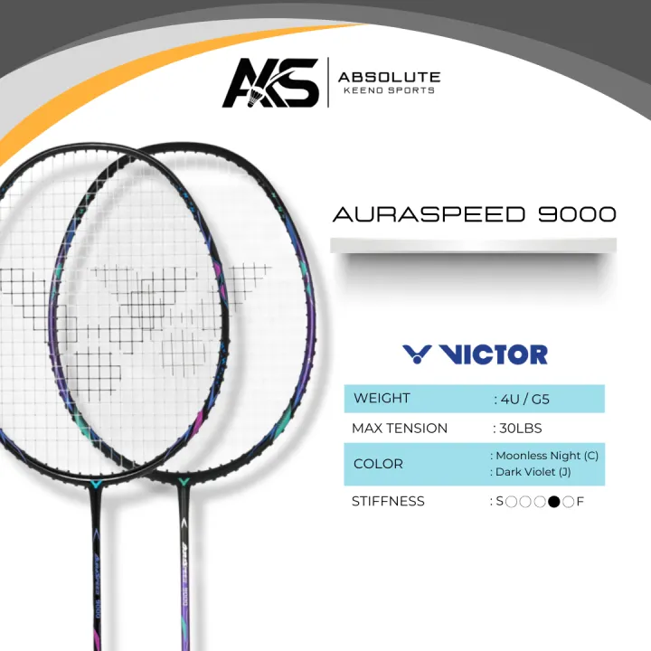 VICTOR Auraspeed 9000 Badminton Racket | Lazada