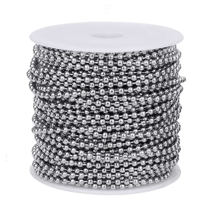 Stainless Steel Ball Chains Adjustable Pull Chain Bead with 20 PCS ...
