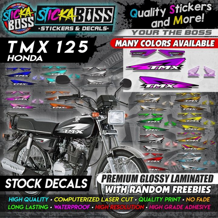 High quality Honda TMX 125 Alpha (Stock Decals)【PREMIUM GLOSSY ...