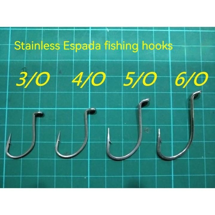 Espada stainless fishing hooks 90-degree right angle circle hooks(3/O,4 ...