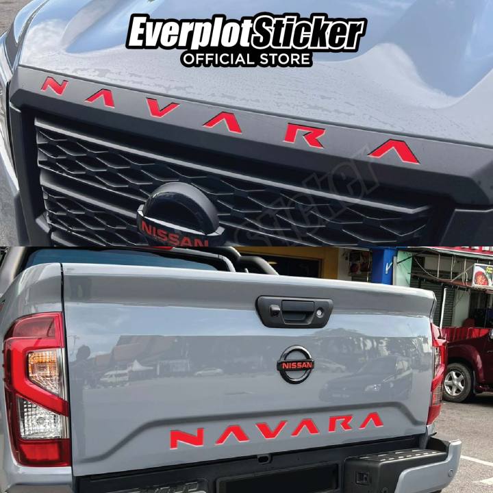 NISSAN NAVARA PRO4X grill sticker Front / Rear | Lazada