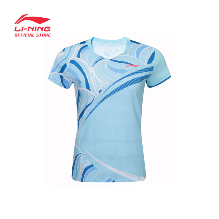 LI-NING WOMEN'S BADMINTON COMPETITION JERSEY - ICE BLUE - AAYT060-5 ...