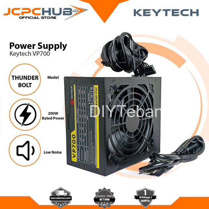 Keytech Power Supply VP700W PSU Generic Power Supply 200w Rated Power ...