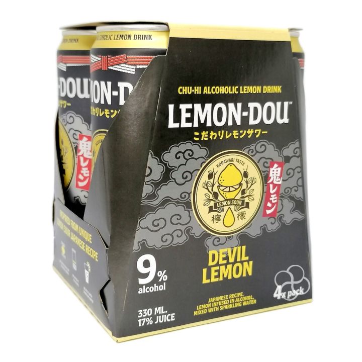 Lemon-Dou Devil Lemon Chu-Hi Alcoholic Lemon Drink 4 x 330mL | Lazada PH
