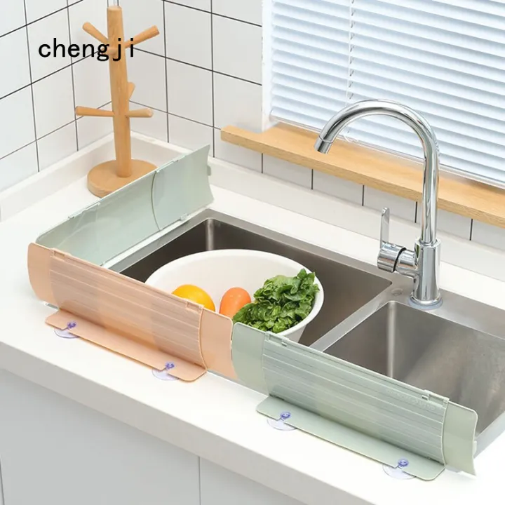 Adjustable Splash Guard Basin Water Sink Flap Block Household Kitchen ...