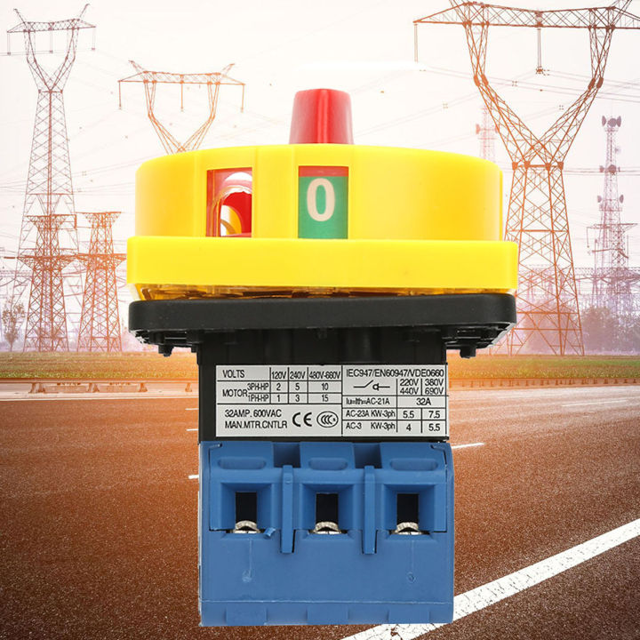 Load Circuit Breaker Switch 25a 32a Load Circuit Breaker Switch 3 Pole