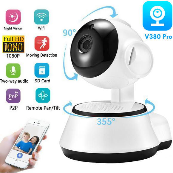 【V380 Pro】1080P FHD WiFi CCTV IP Camera Security Home Network Video ...