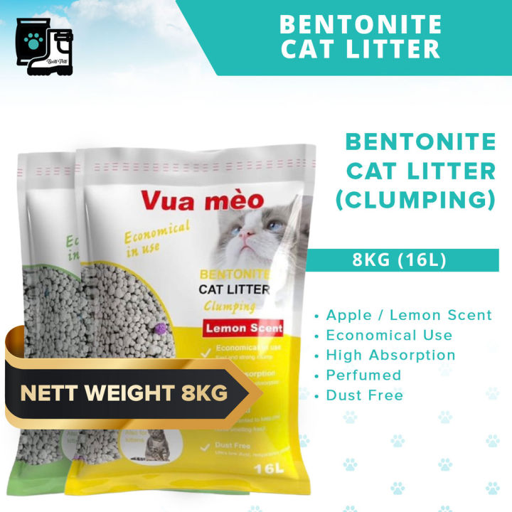 Vua Meo Bentonite Cat Litter Cat Sand Pasir Kucing 猫砂 (8KG / 16L ...