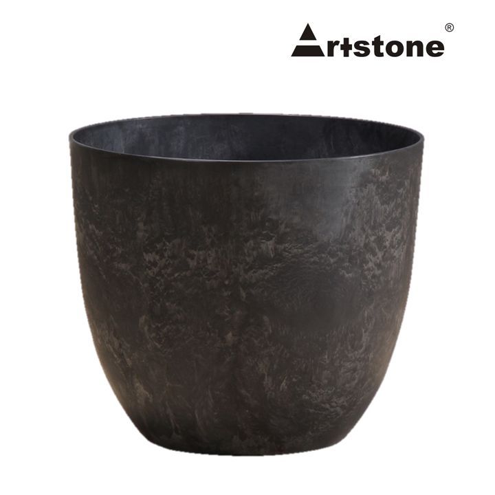 Artstone Bola Pot D28 H24 / Flower Pot / Pasu Bunga Hiasan Modern ...