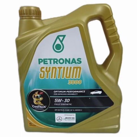 PETRONAS Syntium 3000 5W-30 Fully Synthetic Engine Oil API SN PLUS (4L ...