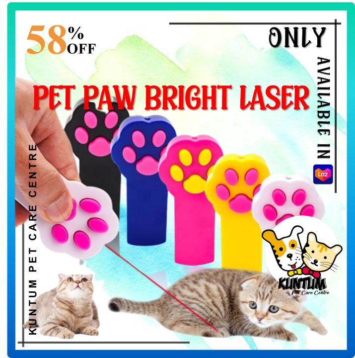 🔥Best Choice🔥Pet Paw Bright Laser Design Playful Fun Happy Chase Cat ...