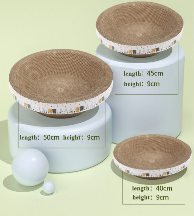 Cat Scratch Board Cat Toy Cat Scratcher Pads Cardboard Scratching Board ...