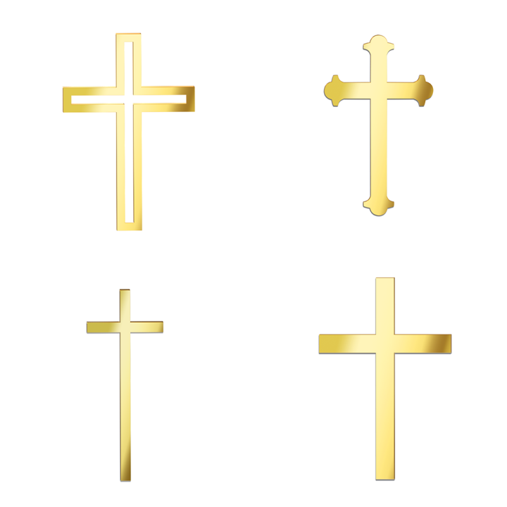 Cross Cake Topper Gold Acrylic Baptism Christening Communion Cake ...