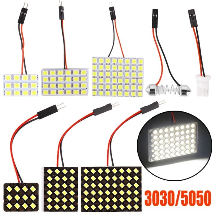T10 5050 3030 LED Panel Car White Light Interior Reading Lamp Universal ...