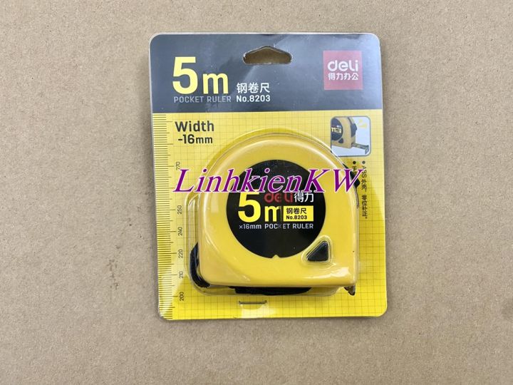 Thước Cuộn Thép Deli 5m*16mm Mới, Chính Hãng 100%. | Lazada.vn